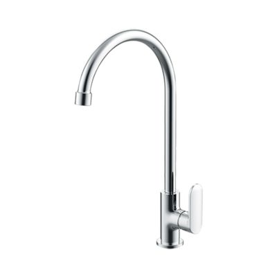 Polished Chrome Pfirst Series Maia 028-PFLDC 1-Handle Kitchen Faucet ...