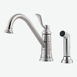 Stainless Steel Pfirst Series 134-444S 1-Handle Kitchen Stainless Steel Pfirst Series 134-444S 1-Handle Kitchen